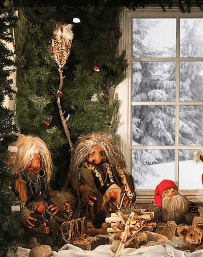 Julskyltning Laimi´s Borlänge - Tomtar & Troll